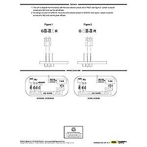 HUBBELL CCR, Remote Compatible Combination Outdoor Emergency Light and Red Letter Exit Sign, with 120/277VAC, 60Hz Input, 2 Fully Adjustable LED Lamps, 18 in x 2 in x 8.2 in, White
