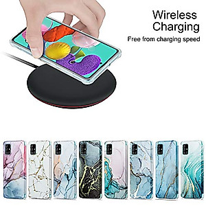 Compatible with Samsung Galaxy Note 10 Plus, Marble Cases IMD+PC Back Stylish Durable Shockproof Protective Cover Fashionable Designs for Women Girls