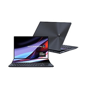EXCaliberPC 2023 ASUS Zenbook Pro 14 Duo OLED UX8402VV-PS96T (Intel Core i9-13900H, 32GB RAM, 1TB NVMe SSD, NVIDIA GeForce RTX 4060, 14.5" OLED Touch Display, Windows 11) Touchscreen Laptop
