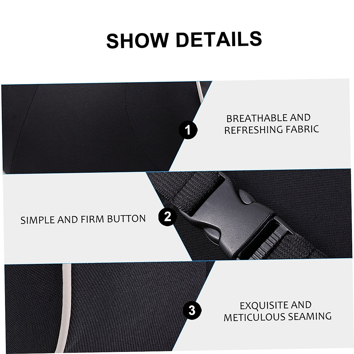 JEWEDECO Car Headrest Car Neck Cushion Headrest Cushion for Car Neck Support for Car Auto Car Cushion Seat Car Seat Carseat Head Rest Cushion Neck Guard Polyester Pillow Travel