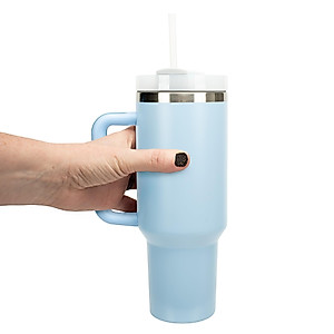 100 North Turtle Dog Elden Meme Ring Video Game Wrap-Around 40 Oz. Stainless Steel Water Bottle Coffee Mug, Spill & Leak Resistant, Travel Tumbler with Handle, Lid & Straw, Black