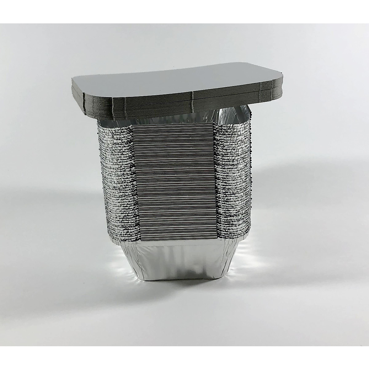 Aluminum Containers with Lids (50 Count)