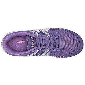 Propet Women's TravelActiv Knit Walking Shoe, Purple/Pink, 6 2E US