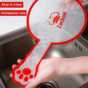 Zackoo Silicone Baking Mat for Dutch Oven Baking - Long Handles Bread Baking Sling Transferable Dough - Easy to Clean -Environmentally Friendly Alternative to Parchment