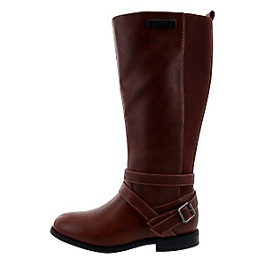 NAUTICA Girls Riding Boots for Little Equestrian - Stylish Knee High Fashion Boots for Toddler and Big Kids - Brown Horseback Adventure in Every Step -Everes-Cognac-2