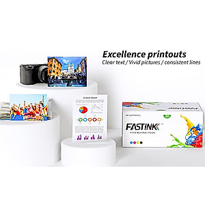 FASTINK Compatible T502 502 Refill Ink Bottles Replacement for Ecotank ET-4760 ET-ET-3760 ET-2760 ET-2750 ET-3750 ET-3710 ET-3700 ET-2700 ET-4750 ET-15000 Printer, 5-Pack