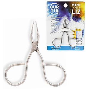 PROFESSIONAL Mini TWEEZERS, The BEST PRECISION EYEBROW TWEEZERS Men/Women; PORTABLE/TRAVEL Length 2.8” Width: 2.2” Beauty Tools for Facial Hair, Ingrown Hair, Blackhead; Model 58FC; MADE IN MEXICO