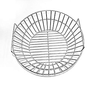 only fire #8537 Charcoal Ash Basket, Stainless Steel Charcoal Holder with Handles, Grilling Accessories, Fits Kamado Joe Classic