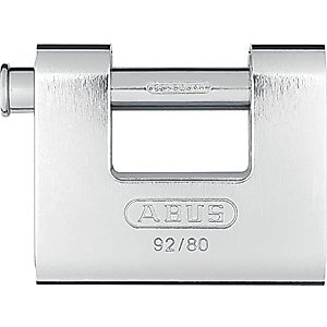 ABUS 92/80 KD All Weather Solid Brass with Steel Jacket Monoblock Keyed Different Padlock