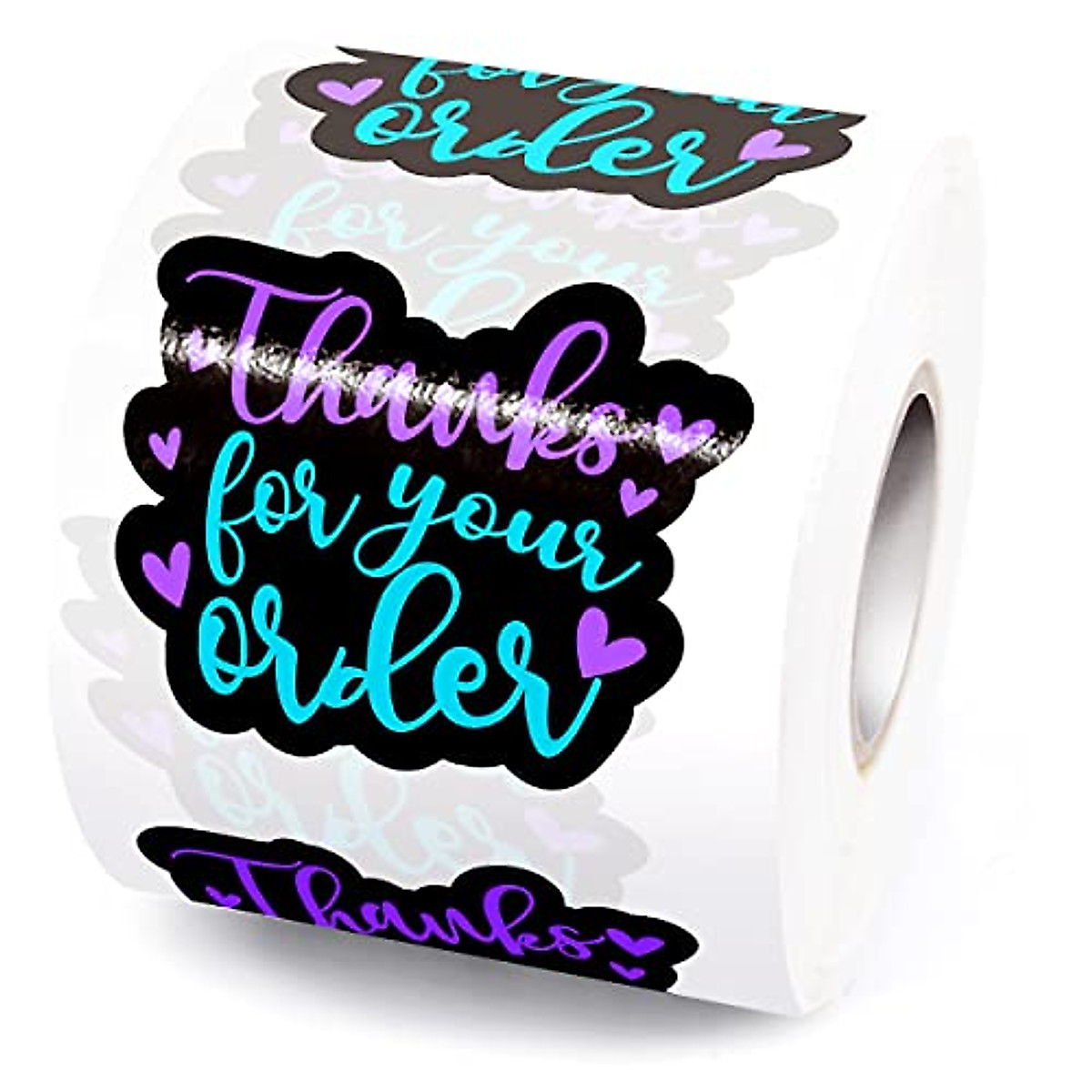 Wailozco Thanks for Your Order Stickers,Thank You Stickers,Handmade Stickers,Small Shop Stickers,Envelopes Stickers for Small Business, Online Retailers,Handmade Goods,500 Labels Per Roll
