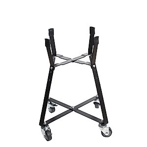 Rolling Cart for Kamado Joe Junior Accessories,Kamado Joe Rolling Nest with Heavy Duty Locking Caster Wheels Powder Coated Steel Rolling Outdoor Cart for Kamado Joe Junior Grill Stand