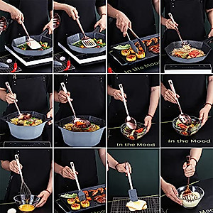 Copper Kitchen Utensils Set,13 Pieces Stainless Steel Cooking Utensils Set With Titanium Rose Gold Plating,Kitchen Tools Set With Utensil Holder For Non-Stick Cookware Dishwasher Safe (13 Packs)