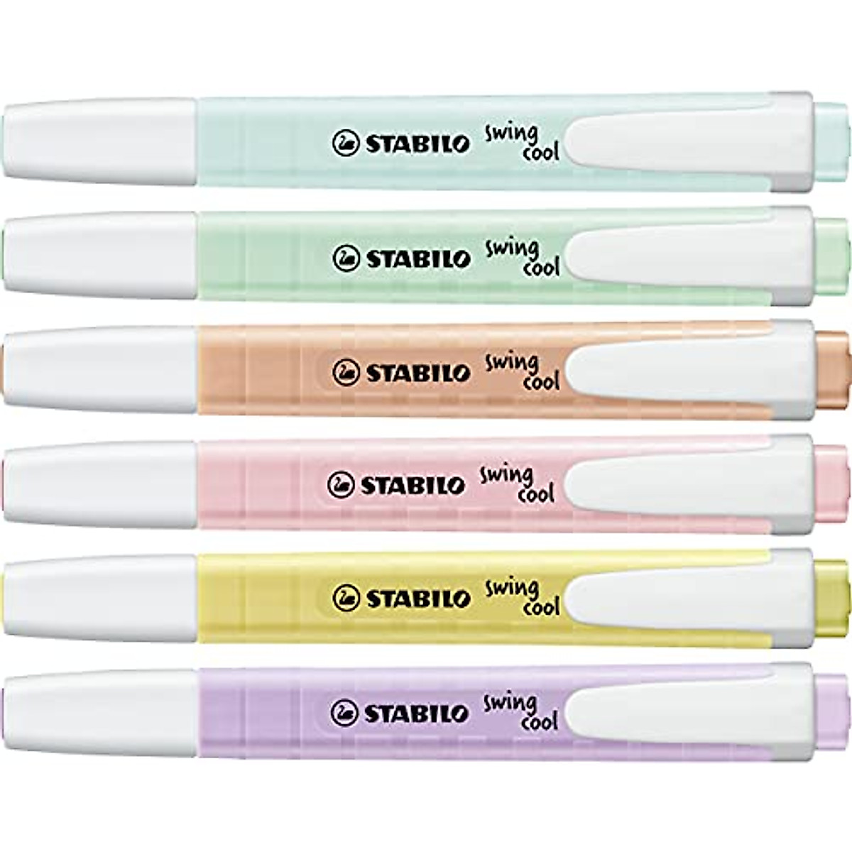 STABILO B-52740-10 Blister Swing Cool Pastel Highlighter (Pack of 6)