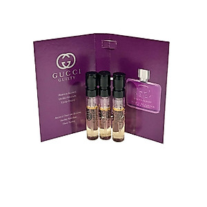 Gucci Guilty Elixir Sample Perfume Women Elixir Parfum Sample Pour Femme Spray 1.5 ml / 0.05 oz - set of 3