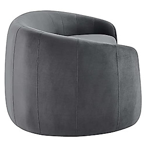 Modway Contessa Performance Velvet Sofa, Grey