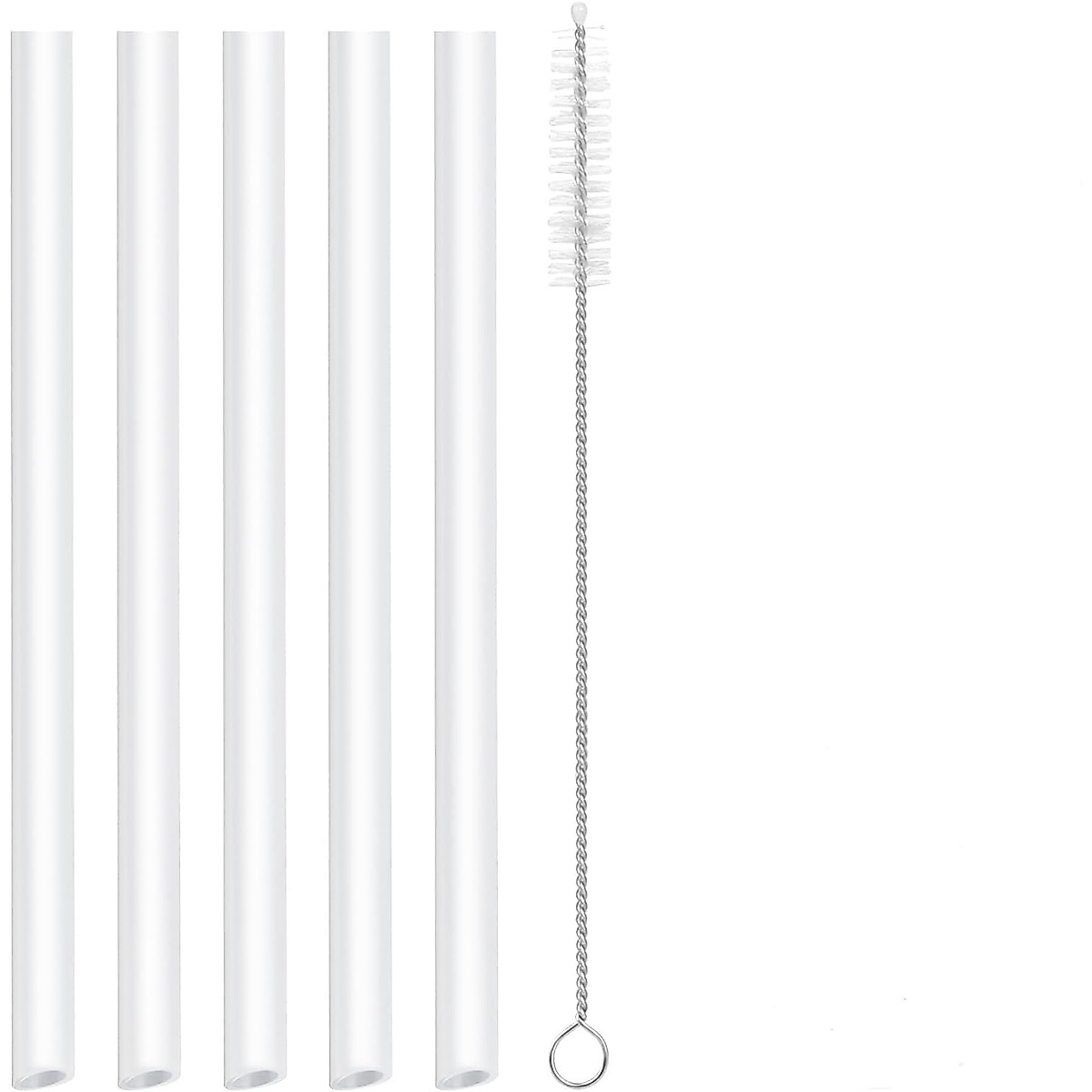 Replacement Straws Compatible with YETI Rambler 26oz Vacuum Insulated Bottle-YETI Rambler Straws Replacement-Accessories Set Include 5 BPA-FREE Straws,1 Straw Cleaning Brush