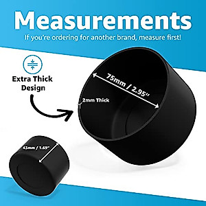 Jmoe USA Boot Sleeves for Stanley 40oz Adventure Quencher H2.0 & 20oz & 30oz IceFlow Tumblers | Protects Against Dents & Scratches | Protector for Bottom of Cup | BPA Free Silicone