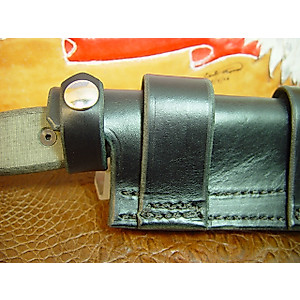 Custom Leather Knife Sheath Fits Rat 4 and ESEE 4, Leather Fixed Blade Knife Holder, Dyed Black