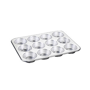 Nordic Ware Natural Aluminum Commercial Muffin Pan, 12 Cup & Naturals 1 Pound Loaf Pan