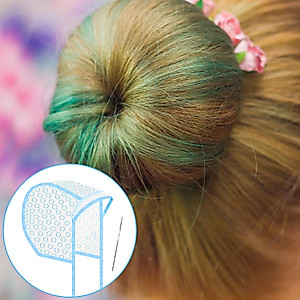 3 Sets Hair Coloring Kit, Includes 3 Pieces of PVC Hair Coloring Caps with 3 Pieces Styling Tools, 3 Pieces Disposable Hair Dye Shawl, 3 Pairs Gloves, 3 Pieces Dye Brushes for Dyeing Hair (Blue)