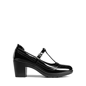 DREAM PAIRS Women's Classic Oxfords T-Strap Mary Jane Dress Shoes, Size 8.5, BLACK-PAT