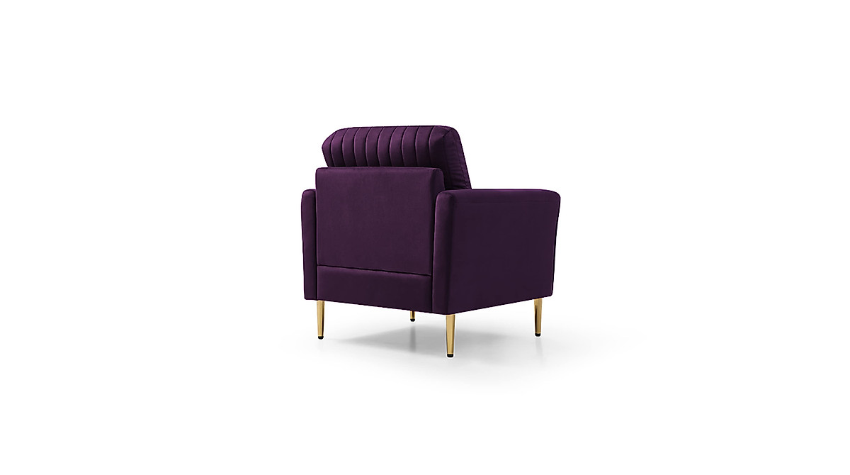 Luxury Velvet Single Sofa Chair - Modern Design & Comfort