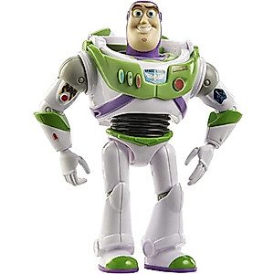 Mattel Disney Pixar Buzz Lightyear Action Figure, Posable Character in Signature Look, Collectible Toy, 7 Inch