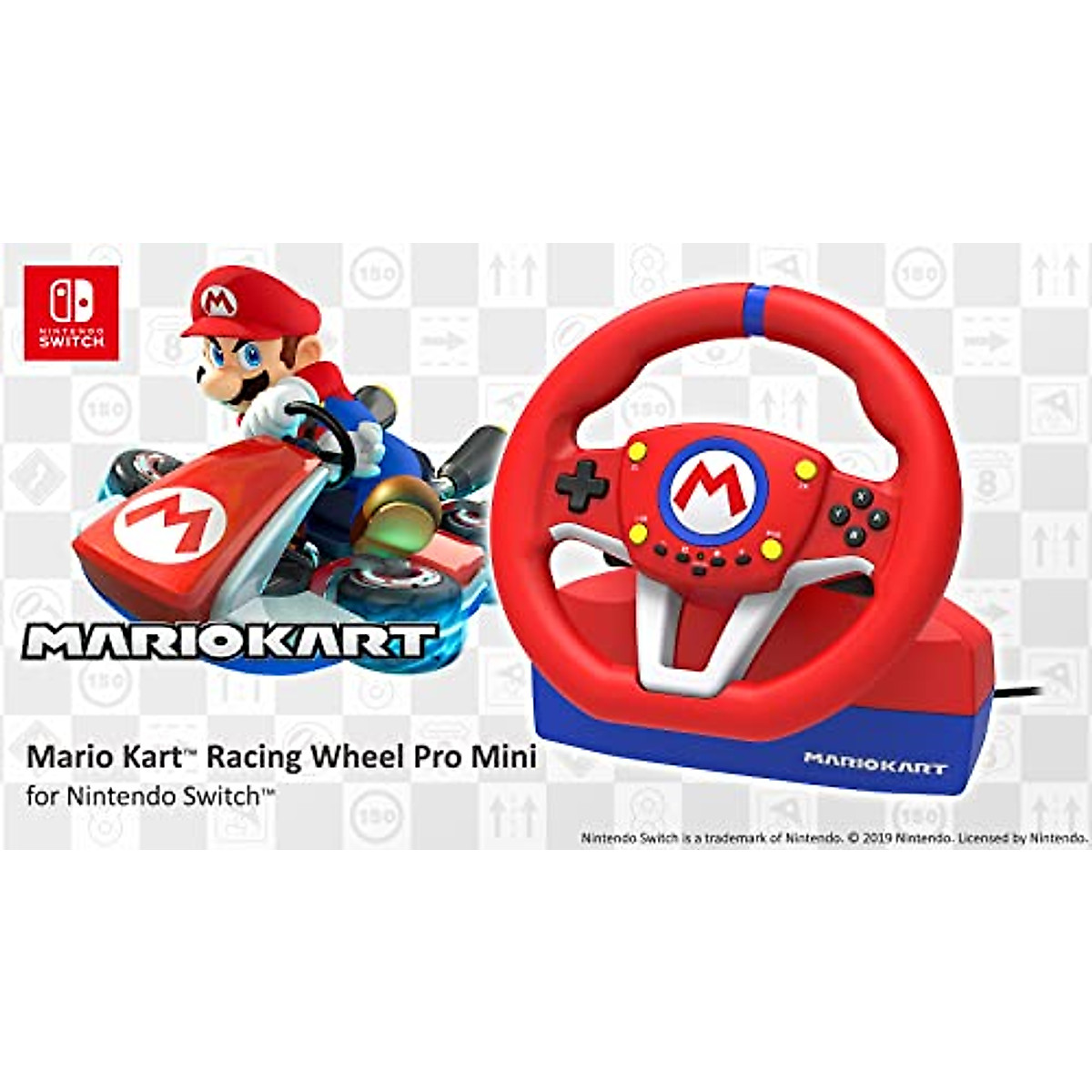 Hori Nintendo Switch Mario Kart Racing Wheel Pro Mini By - Officially Licensed By Nintendo