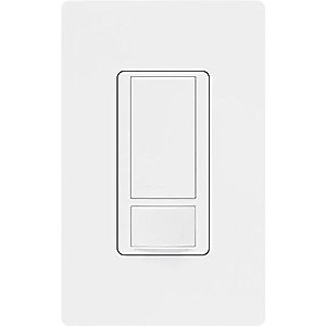 Lutron Maestro Motion Sensor Switch with Wallplate | 2 Amp, Single Pole | MS-OPS2HW-WH | White