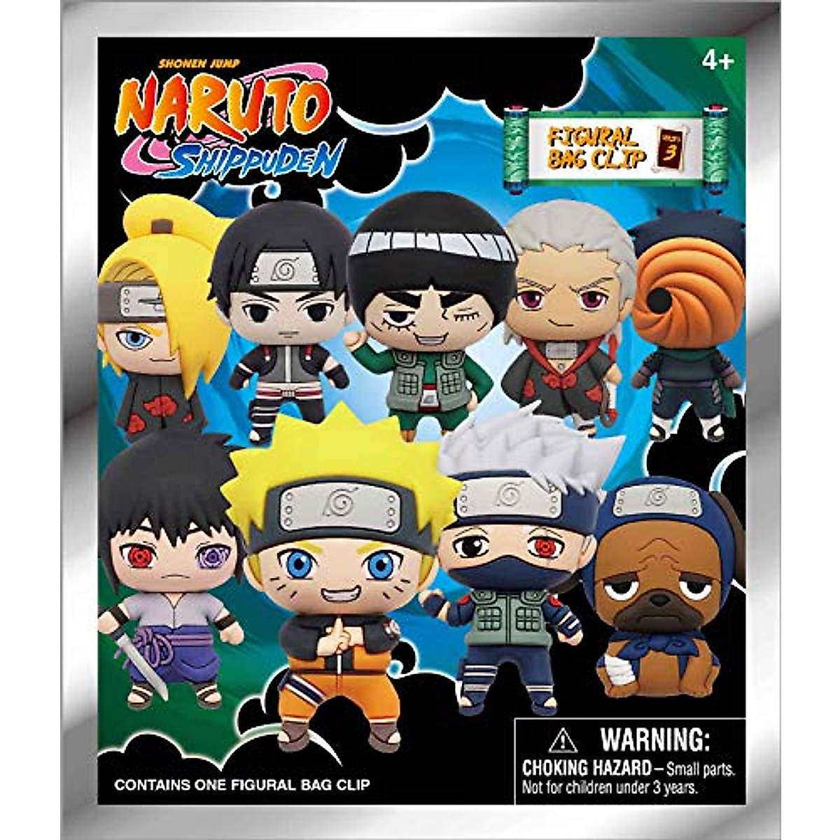 Viz Media Naruto Shippuden Series 3 - 3D Foam Bag Clip in Blind Bag, Multi Color