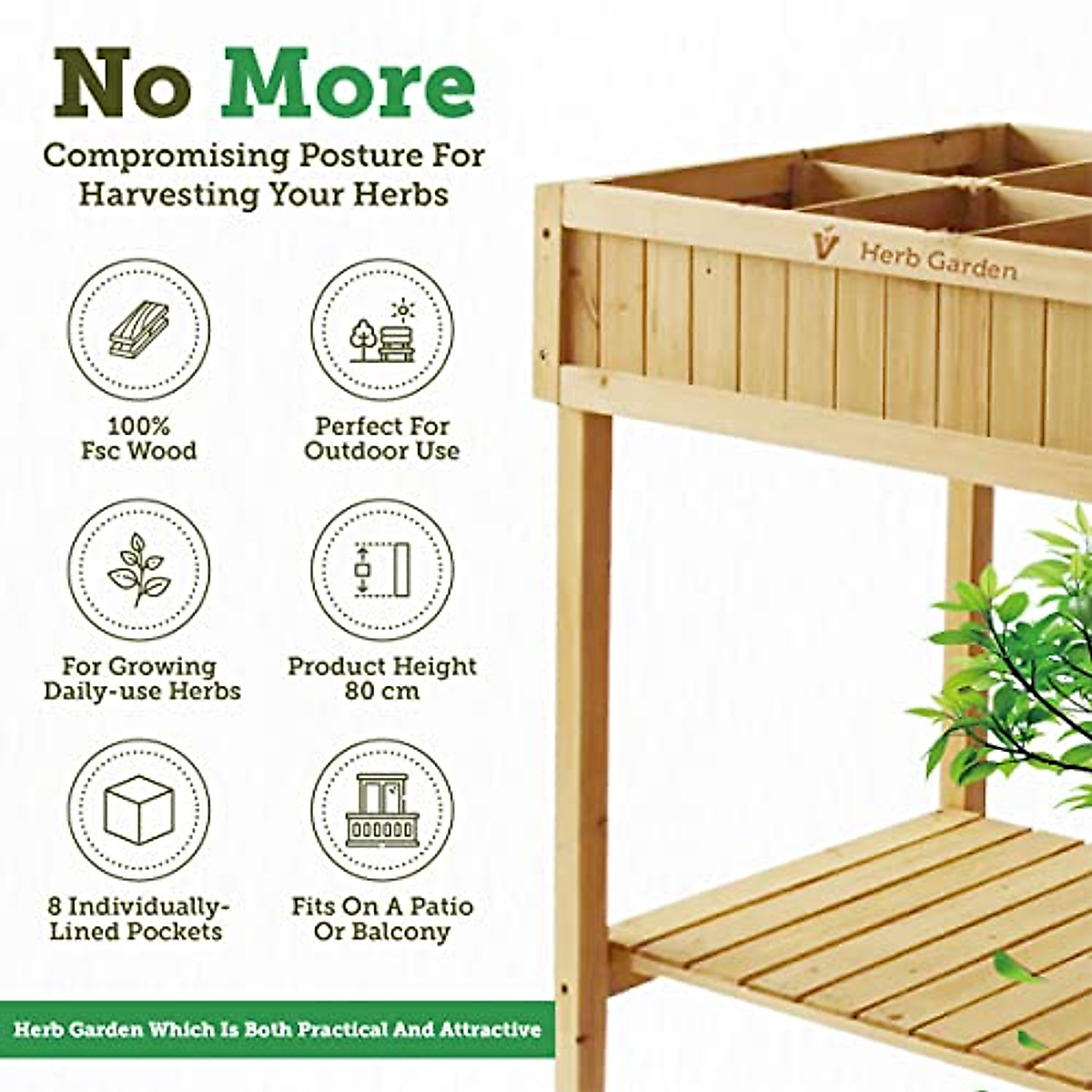 VegTrug 8 Pocket Herb Garden