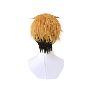 Liamiona Cosplay Short Wig Heat Resistant Synthetic Hair Anime Wig Halloween Carnival Party Wigs