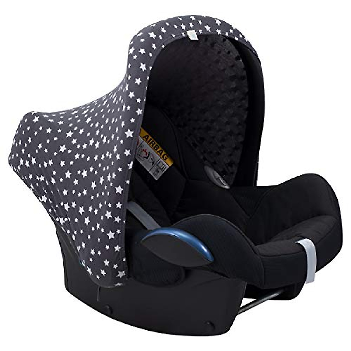 JYOKO Kids Universal Hood Canopy for Baby Carriers and Group 0 car seat (Winter Sky)