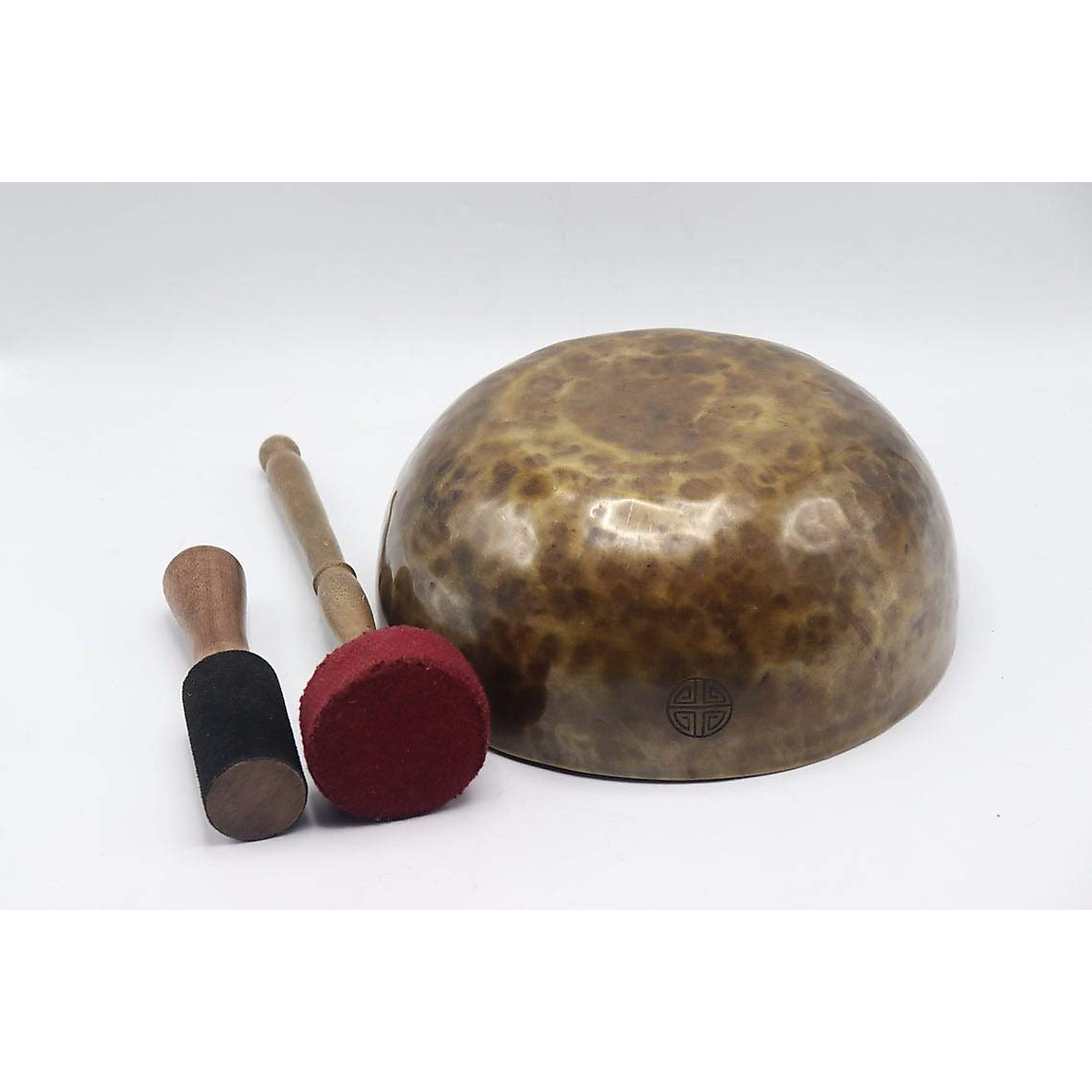 Singing Bowl Nepal-8 inch Full Moon Singing Bowl - Tibetan Spiritual Himalayan Healing Singing Bowls - Meditation, Therapy, Chakra Healing - Made in Nepal