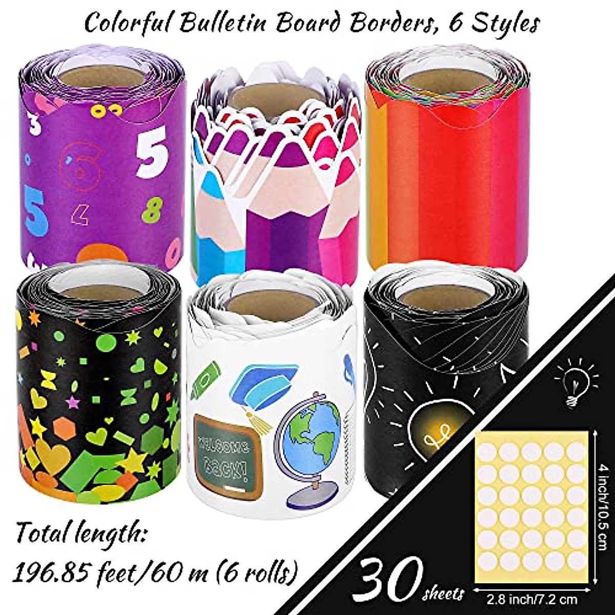 Colorful Classroom Borders | durony Bulletin Board Trim