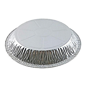 PACTOGO 11" Aluminum Foil Pie Pan Extra-Deep Disposable Tin Plates (Pack of 12)