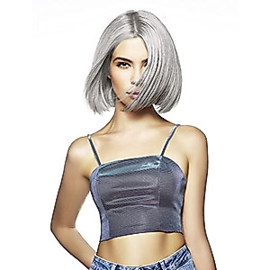 Colour Freedom Metallic Permanent Silver Conditioning Hair Dye. Infused with Shea Butter and Argan Oil for Ultra Glossy Conditioned Hair. 100% grey coverage. By Knight & Wilson. (Silver Blonde)