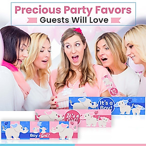 Super Cute, Waterproof, It's a Boy Water Bottle Baby Label 24PK. Fun, Unique Elephant Party Favor Designs. Durable, Blue Favors for Showers, Sprinkles or Gender Reveals. Great Drink Labels Guests Love