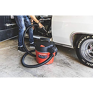 CRAFTSMAN CMXEVBE17925 5 Gallon 5.0 Peak HP Wet/Dry Wall Vac, Wall-Mounted Shop Vacuum with Attachments