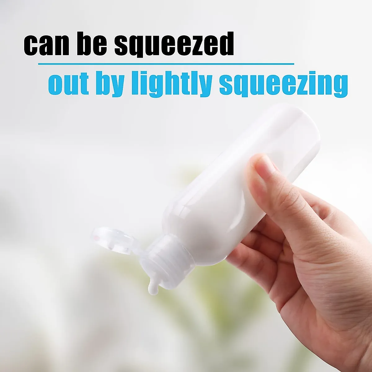 Wresty 6 Pcs 100ml/3.4oz Empty Travel Bottles With Flip Cap Plastic Squeeze Bottles Container For Lotion Shampoo Soap Conditioner Toiletries