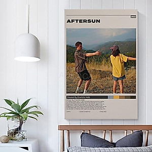 Aftersun Movie Poster Minimalist Film Posters (4) Canvas Painting Wall Art Poster for Bedroom Living Room Decor 08x12inch(20x30cm) Unframe-style