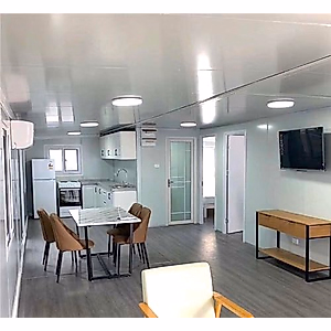 SAA Tiny Expandable Prefab House to Live in 1 Bathroom, 2 Rooms & 1 Kitchen- Foldable House, Container Home, Portable House, Tiny House for Small Family, Modular Guest House – 19 x 20 FT