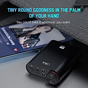 FiiO NEWK3 Amplifier Headphone Amps Portable High Resolution 384kHz/32bit DSD256 USB Type-C Lossless for PC/Laptop/Smartphones/Speaker Home Audio