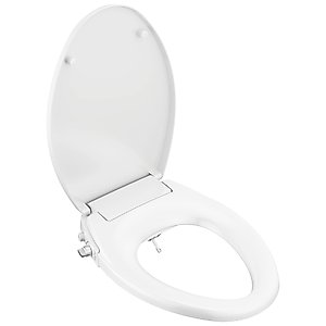DELTA FAUCET -faucet Refresh Elongated Bidet Toilet Seat, Bidet Attachment for Toilet, Bidet Sprayer, Toilet Water Spray, White 833004-WH