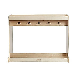 ECR4Kids Streamline Dress-Up Island, Costume Organizer, Natural