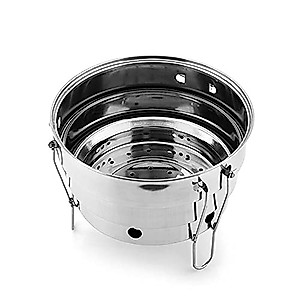 SLATIOM Camping BBQ Equipment Folding Telescopic Small Oven Outdoor Round Picnic Grill Portable Grill