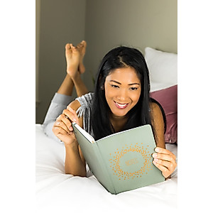 Southworth Premium Journal, 6.5”x 8.5”, Sage Copper Burst Design, Premium 28lb/105gsm Paper, Large Book Bound Journal, 3 Ribbon Placeholders, 80 Ruled Sheets/160 Ruled Pages (91928)