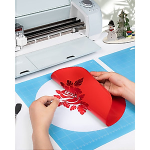 Gwybkq Cutting Mat for Cricut Maker 3/Maker/Explore 3/Air 2/Air/One 12 Pack 12x12 Adhesive Sticky Light Cut Mats Replacement Accessories Quilting Scrapbooking & Stamping Supplies Blue