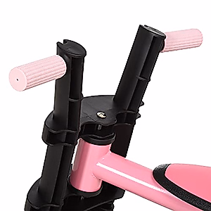 Qaba 3 Wheel Kids Tricycle Toddler Walking Trikes with Adjustable Seat for 3-6 Years Old Boys & Girls Pink