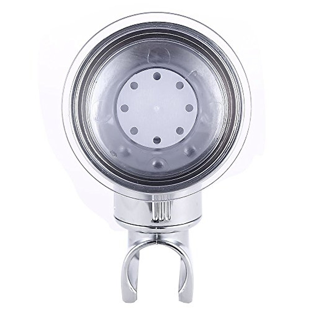 Zeta® Adjustable Attachable Rotatable Bathroom ABS Handheld Showerhead Bracket Wall Mount Holder with Suction Cup, Polished Chrome